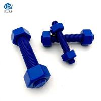 China A193B7 A1942H PTFE Coated Double Ended Studs 1/4-4 Inch ASME B18.31.2 for sale