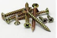 China Color Zinc Self Tapping Metal Screws M4 M5 M6 Slotted Countersunk Head for Building and Machinery Applications for sale