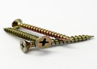 China Color Zinc Self Tapping Metal Screws M4 M5 M6 Slotted Countersunk Head for Building and Machinery Applications for sale