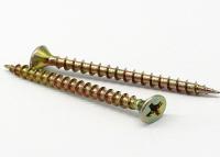 China Color Zinc Self Tapping Metal Screws M4 M5 M6 Slotted Countersunk Head for Building and Machinery Applications for sale