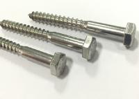 China Hex Head Self Tapping Wood Screws Stainless Steel 304 1/4 x 2 Inch ASME B18.2.1 for sale