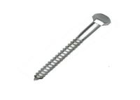 China Hex Head Self Tapping Wood Screws Stainless Steel 304 1/4 x 2 Inch ASME B18.2.1 for sale