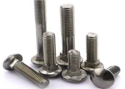 China Round Head Square Neck Bolt - Carbon Steel & Stainless Steel - Class 8.8 & 10.9 Grades - BS/AS/DIN/ANSI Standards for sale