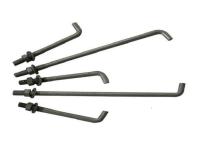 China L-Shaped Foundation Anchor Bolts in Class 4.8-12.9 Grades with UNC/UNF/BSW Threads - Custom Sizes Available for sale