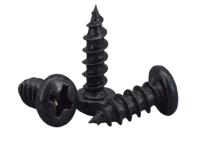 China Carbon Steel Black Plating Self Tapping Metal Screws Cross Recessed Pan Head DIN 7981 Standard 5 Million Monthly Capacity for sale
