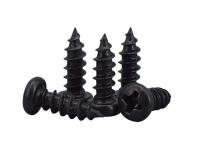 China Carbon Steel Black Plating Self Tapping Metal Screws Cross Recessed Pan Head DIN 7981 Standard 5 Million Monthly Capacity for sale