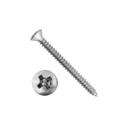 China M2-M64 Cross Recessed Raised Countersunk Self Tapping Screws - Carbon/Stainless Steel - DIN/ISO Standards for sale