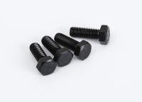 China Black Zinc Plated Carbon Steel Hex Head Bolts M3-M72 Size Range 6mm-600mm Length Full/Partial Thread for sale
