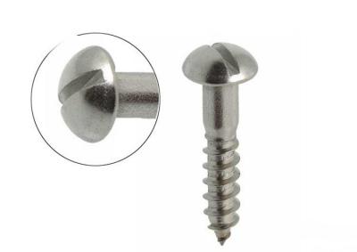 China Metric Slotted Round Head Self Tapping Wood Screws SS304 SS316 Carbon Steel DIN ISO ANSI 5M Monthly Capacity for sale