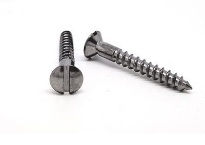 China Slotted Flat Head Self Tapping Countersunk Screws for Urban Railway System M4 20mm for sale