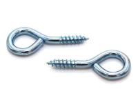 China Zinc Plated Steel Self Tapping Wood Screws Eye Hook 5mm Diameter Custom Length for sale