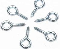 China Zinc Plated Steel Self Tapping Wood Screws Eye Hook 5mm Diameter Custom Length for sale