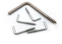 China Self Tapping L Shape Hook Screws Stainless Steel 304 Square Bend Fasteners for sale