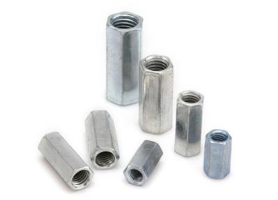 China SS/CS Hex Lock Coupling Nuts DIN 6334 Grade 8 - Carbon Steel & Stainless Steel UNC/UNF Thread for sale