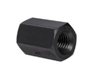 China Black Zinc Plated Carbon Steel Hexagon Coupling Nuts DIN 6334 Grade 8 UNC/UNF Thread for sale