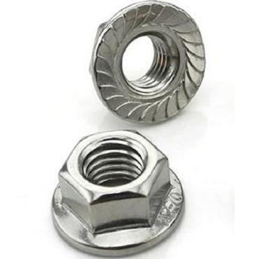 China Carbon Steel & Stainless Steel Hex Flange Nuts M5-M20 with UNC/UNF Thread | Grade 6 DIN/ISO Standard for sale