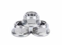 China Class 8 and 10 All-Metal Hexagon Lock Nuts with Flange - Prevailing Torque Type with Fine Pitch Thread for sale