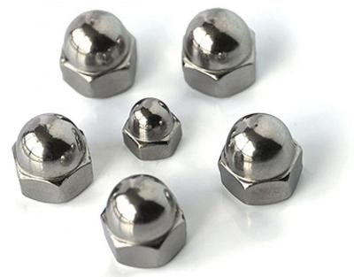 China Galvanized Hexagon Domed Cap Lock Nuts - Stainless Steel & Carbon Steel 4.8-12.9 Grade UNC/UNF Thread for sale