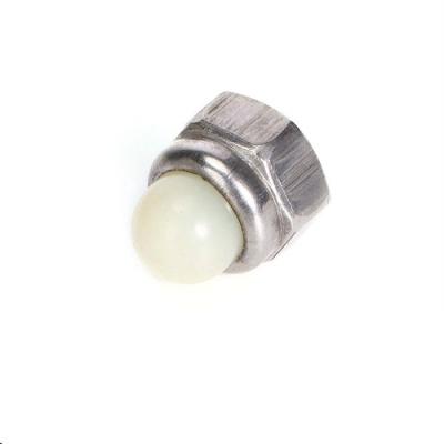 China DIN 986 Prevailing Torque Hexagon Domed Cap Nuts with Nylon Insert - Grade 4.8 to 12.9, UNC/UNF Thread for sale