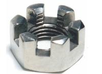 China Slotted Hexagon Lock Nut DIN Standard Grade 4.8-12.9 with UNC/UNF Thread for Industrial Applications for sale