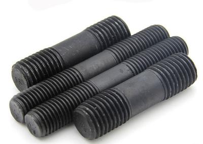 China Carbon Steel Double Ended Bolts M4-M48 with Nuts - Black Finish, Class 8.8-12.9 Grade for Industrial Applications for sale