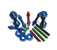 China PTFE Coated Stainless Steel 304/316 Double Ended Stud Bolt with Nuts - Full Thread UNC/UNF/BSW 4.8-12.9 Grade for sale