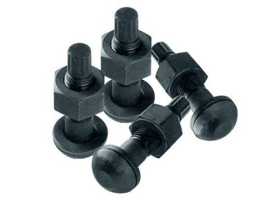 China M16-M30 Carbon Steel Hex Round Head Bolts - Black Phosphated JIS Standard 4.8-12.9 Grade for sale