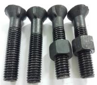China Nibbed Carbon Steel Stainless Steel Countersunk Head Bolts Class 8.8 10.9 for Bridge Tunnel Construction for sale