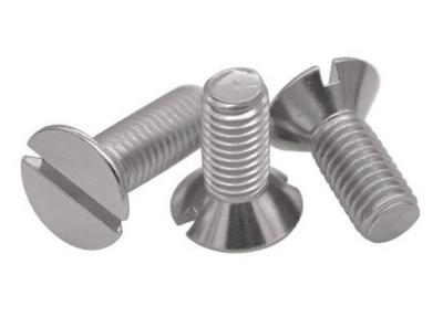 China M6 M10 DIN 963 Stainless Steel Slotted Countersunk Head Bolt - SS304 A2 Grade, 4.8-12.9 Class for sale