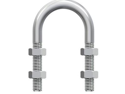 China U Shape Bolt and Nut Assembly - Zinc Plated Galvanized Metal Hardware with ±0.05mm Tolerance and 7-15 Day Lead Time for sale