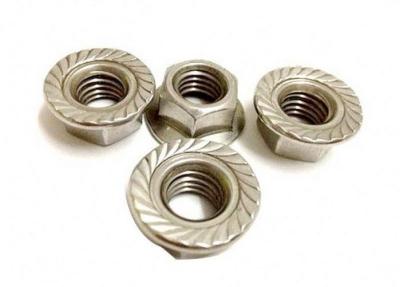 China Grade 6 Hexagon Lock Nut with Flange and Fine Pitch Thread DIN ISO Standard - Carbon Steel or Stainless Steel for sale