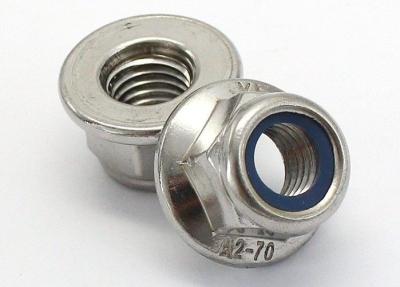 China High Strength Hex Flange Nut Class 8-10 with Non-Metallic Insert for Structural Steel Applications for sale