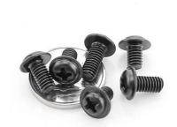 China Steel Cross Recessed Phillips Pan Head Machine Screw With Collar for sale