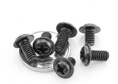 China Steel Cross Recessed Phillips Pan Head Machine Screw With Collar for sale