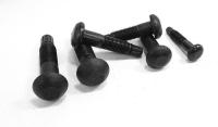 China Black Phosphated Carbon Steel Round Head Hex Bolt M16-M30 JIS Standard Class 4.8-12.9 Grade for sale