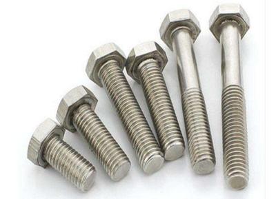 China Custom Stainless Steel Hex Head Bolts Class 4.8-12.9 Grade for Industrial Structures for sale