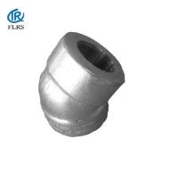 China Duplex SS 45 Degree Elbow ASME Threaded Forged Steel Pipe Fitting 1/2-36 Inch CLASS3000/6000 for sale