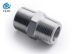 China Carbon Steel Gas Oil Pipe Nipple 6 Inch Hex NPT Threaded Fitting for Industrial Applications for sale