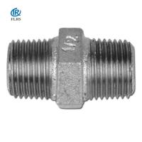 China Carbon Steel Gas Oil Pipe Nipple 6 Inch Hex NPT Threaded Fitting for Industrial Applications for sale