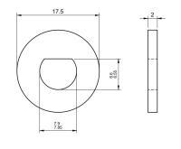China Forged D Shape Stainless Steel SS316 Plain Washer - Custom Industrial Fastener with Corrosion Resistance for sale