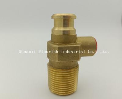 China 20MM Outlet LPG Brass Self-Closing Cylinder Valve with 2.6-2.9 MPa Safety Relief and -35°C to +60°C Temperature Range for sale