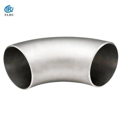 China Duplex Stainless Steel A815 UNS S32750 S31803 90 Degree Elbow 1.5D Pipe Fitting for Boiler Plant for sale