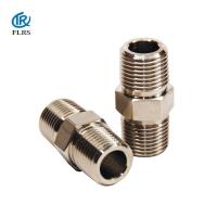 China MOC SS304 Gas Oil NPT BSPT Threaded Hex Pipe Nipple for sale