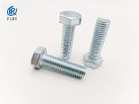 China Carbon Steel Zinc Plated Hex Head Cap Screw DIN933 - Grade 4.8-10.9, Sizes M3-M72, Length 6-600mm for sale