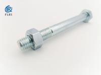 China DIN931 Zinc Plated Carbon Steel Hex Head Bolt Grade 4.8 M2-M160 6mm-600mm for sale