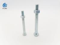 China DIN931 Zinc Plated Carbon Steel Hex Head Bolt Grade 4.8 M2-M160 6mm-600mm for sale