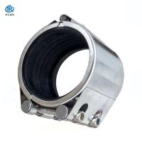 China Flex Type DN15 SS304 Pipe Leak Repair Clamp with 3.0Mpa Pressure Rating and 33-329mm OD Range for sale