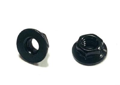 China M20 DIN6923 Carbon Steel Hex Flange Nut with Black Zinc Plating - M3 to M20 Sizes, Grade 4.8-12.9 for sale