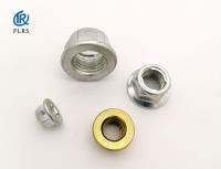 China Galvanized Hex Flange Lock Nut DIN 6927 ISO 7044 - Grade 8.8 10.9 12.9 Carbon Steel UNC UNF Thread for sale