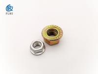 China GR5 M6 Hex Head Serrated Flange Lock Nut DIN6923 Plain Finish - M6 to M20 Sizes, Carbon/Stainless Steel for sale